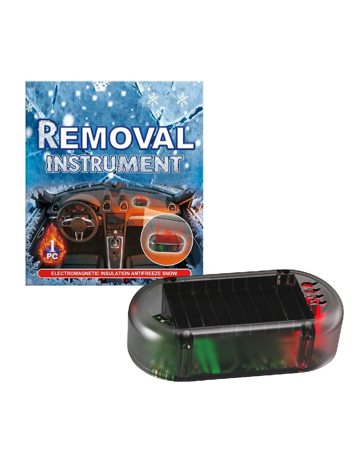 Электромагнитный антиобледенитель для молекулярного автомобильного антифриза на солнечной энергии