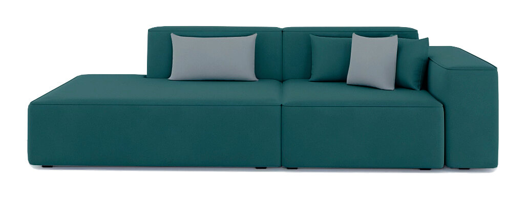 Диван-кровать 4Home Ральф, велюр Зара Изумруд, диван раскладной в гостиную, механизм Еврокнижка