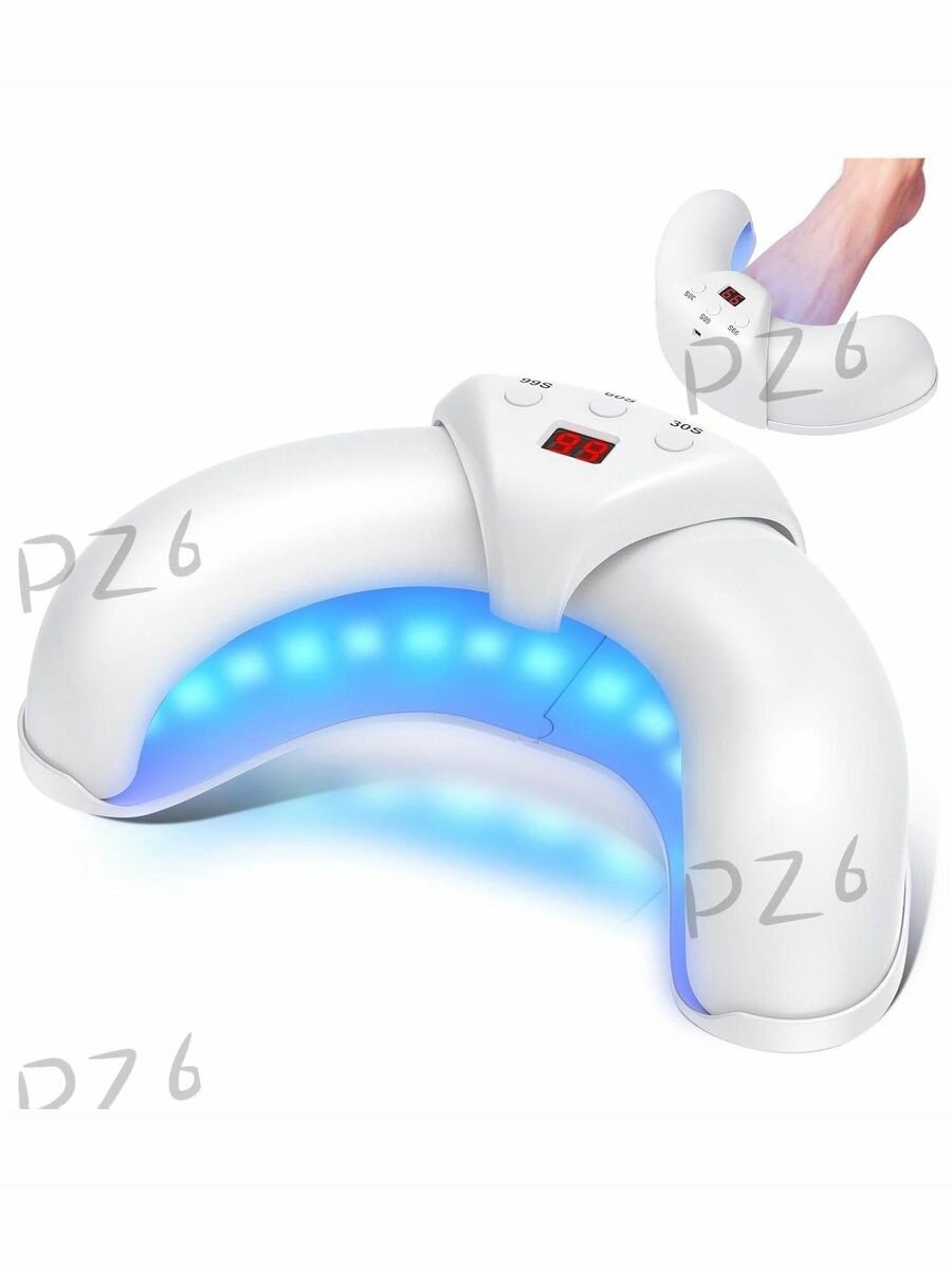 Лазерное инфракрасное устройство для лечения онихомикоза нескольких ногтей на ногах, эффективное и безопасное для домашнего использования.