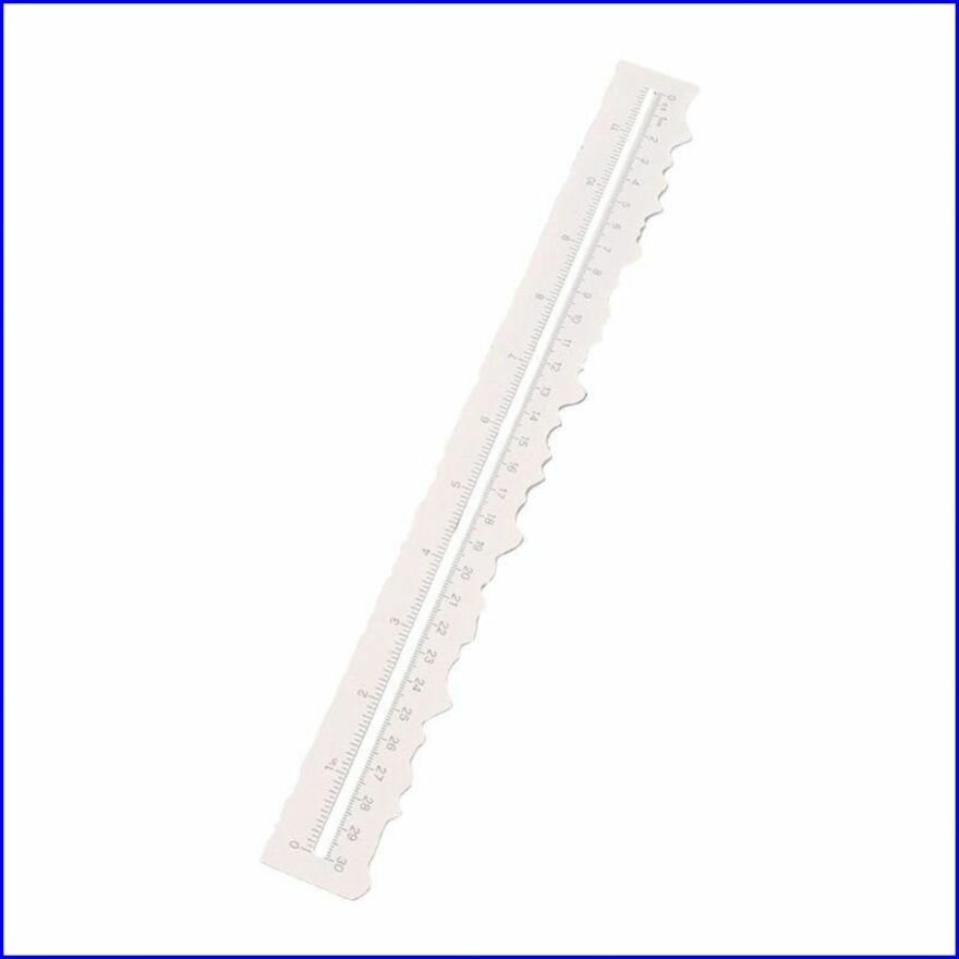 Линейка с фигурным краем