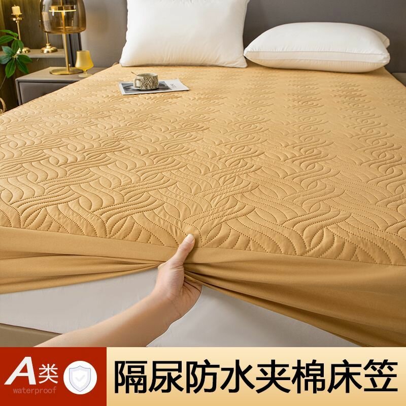Водонепроницаемый стеганый чехол для матраса, утолщенный чехол для кровати, однослойный барьер от мочи, дышащий защитник матраса, пылезащитный чехол для матраса