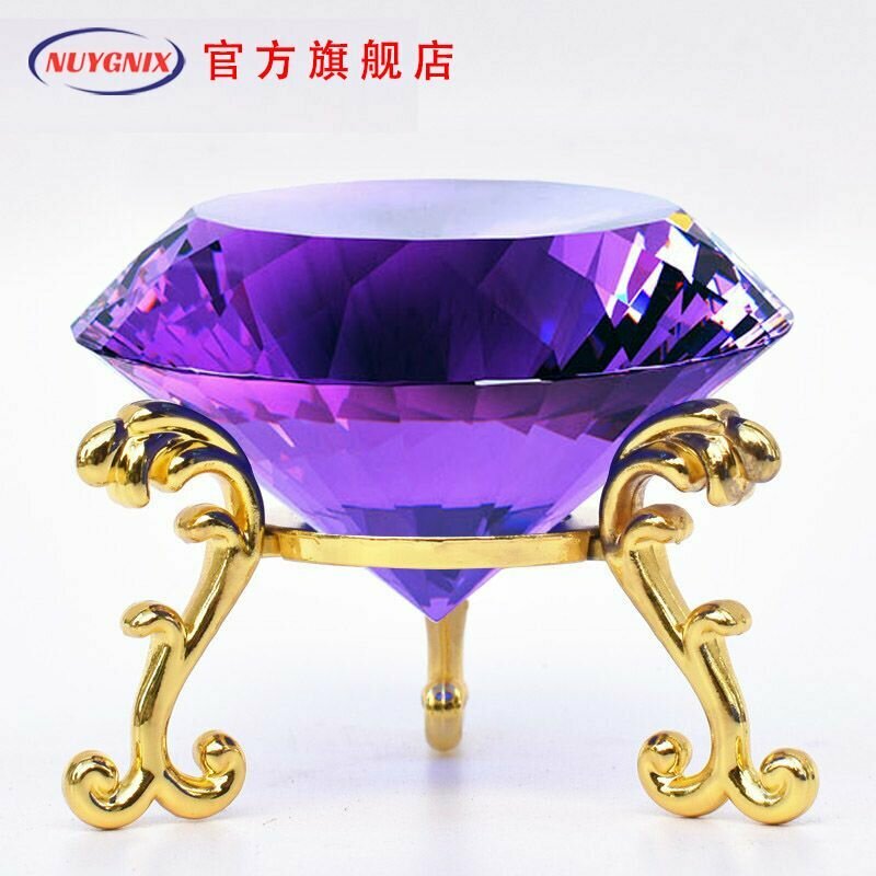 Игрушка из драгоценных камней, кристалл, цветной камень, детский алмаз, прозрачный, 5 см, большой стеклянный кристалл, украшение, подарок для детей