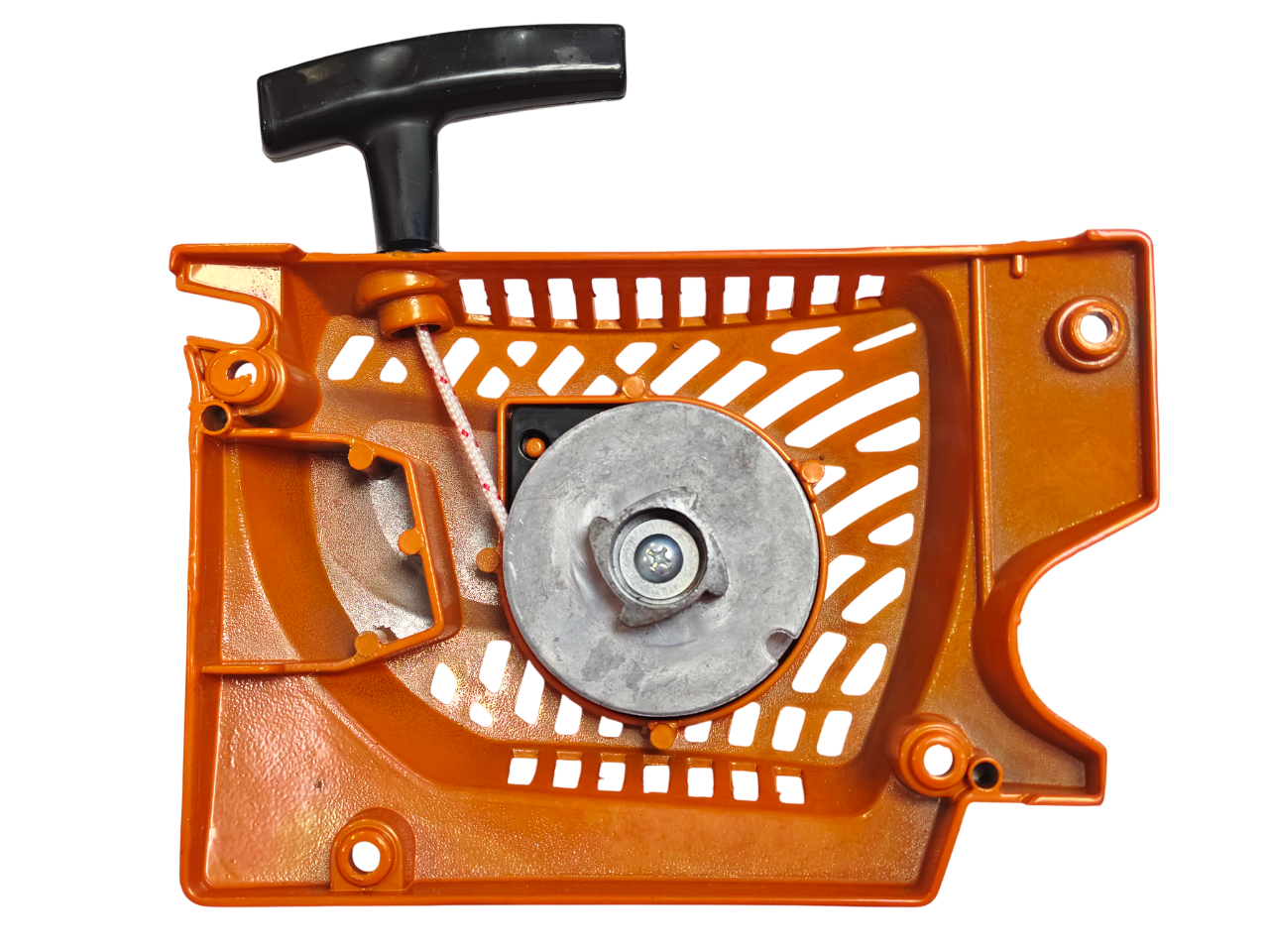 Стартер (металлический корпус и храповик) в сборе для бензопил с двигателем 45, 52, 58 см3