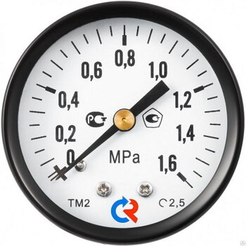 Манометр осевой Росма ТМ-310Т.00 (0-1МПа) Дк63 G1/4″ корпус 63 мм, присоединение G1/4″