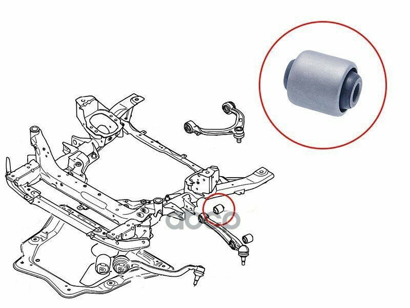 Сайлентблок рычага BMW X5 06-18 / X6 08-14 Sat арт. ST-31106771194