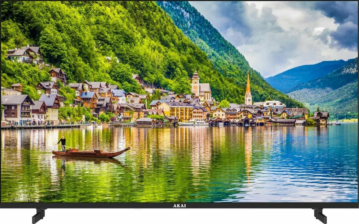 43" Телевизор Akai TA43BU500 4K Ultra HD, черный, смарт ТВ, Android