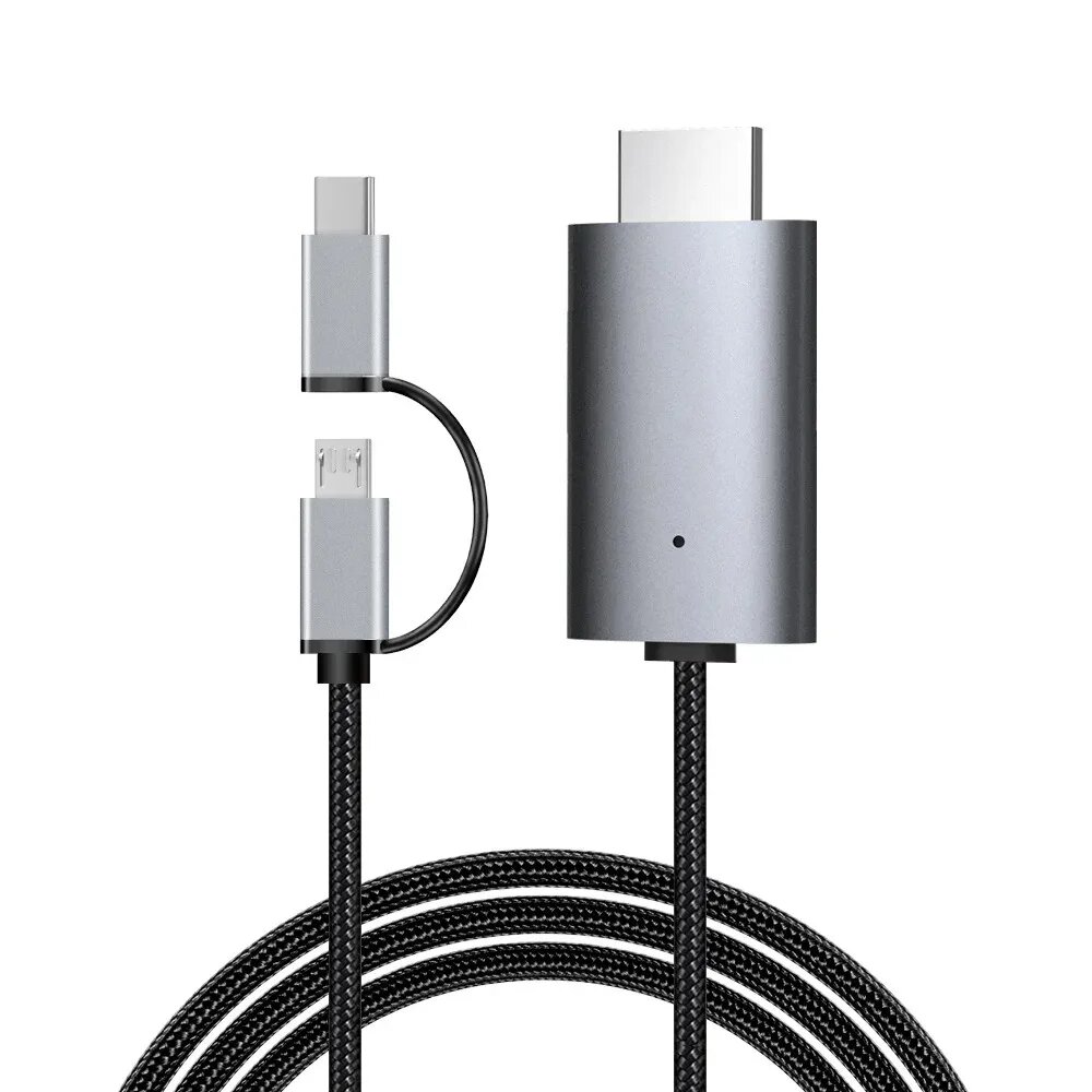 4K 1080P HD Type C/Micro USB-HDMI-совместимый кабель потокового дисплея TV Stick Dongle для телефона Android, планшета к телевизору