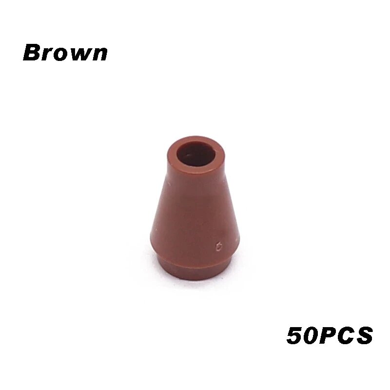 Конструктор VEK Конус 1x1 с верхней канавкой (50 шт.) 59900 Brown