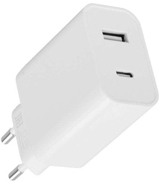 СЗУ TTEC SmartCharger Duo USB + USB-C 12W White (Белый)