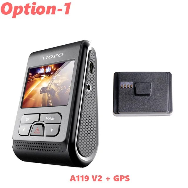 Оригинал «VIOFO» A119 2,0 "ЖК-конденсатор 2K 1440P Novatek 96660 HD Автомобильный видеорегистратор DVR дополнительный фильтр GPS CPL Add GPS, Standard