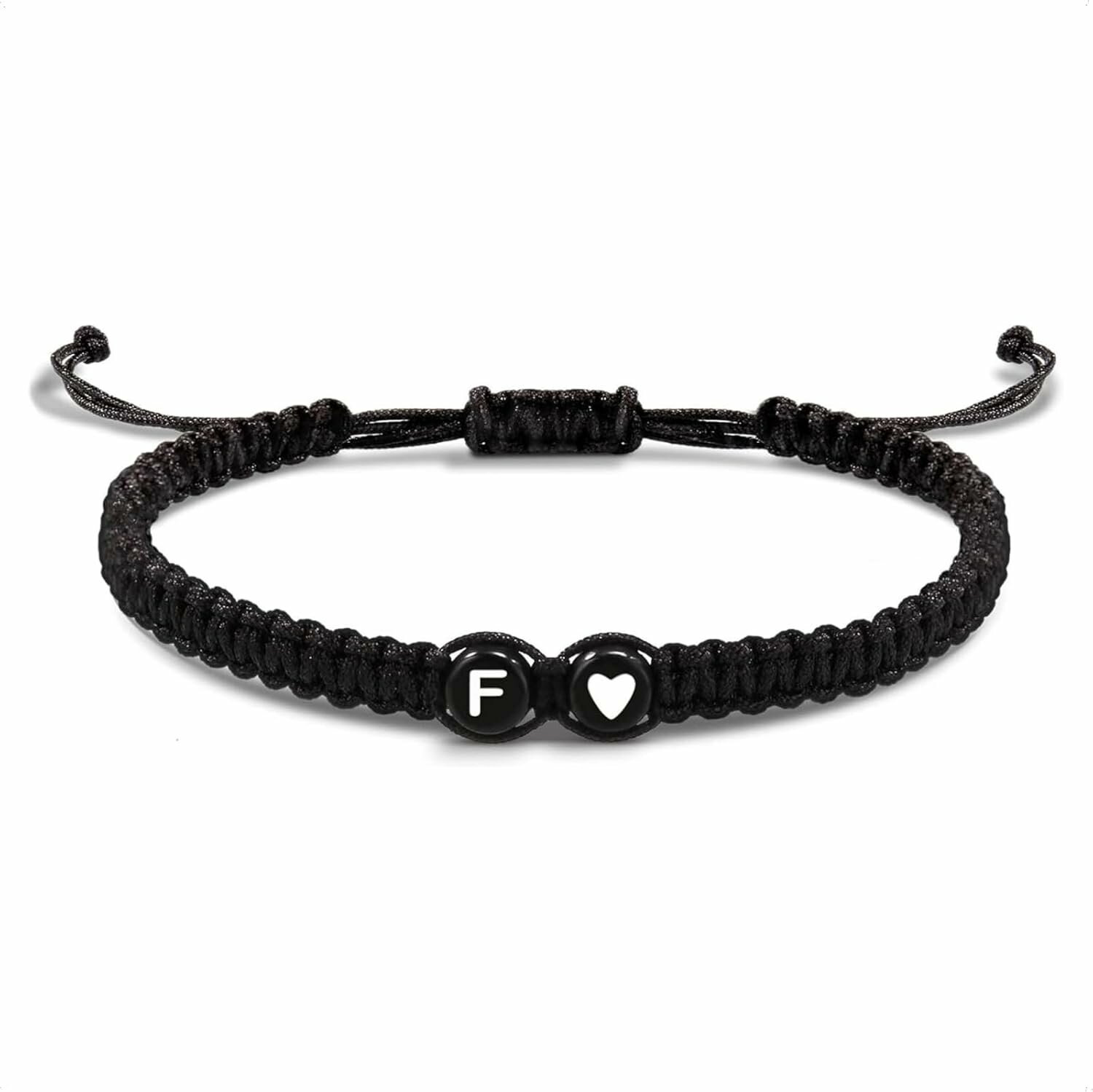 Браслет в форме сердца с буквами, подходит для пар и друзей - инициалы AZ - плетеный браслет дружбы, подходящий для мужчин, женщин и детей всех возрастов.