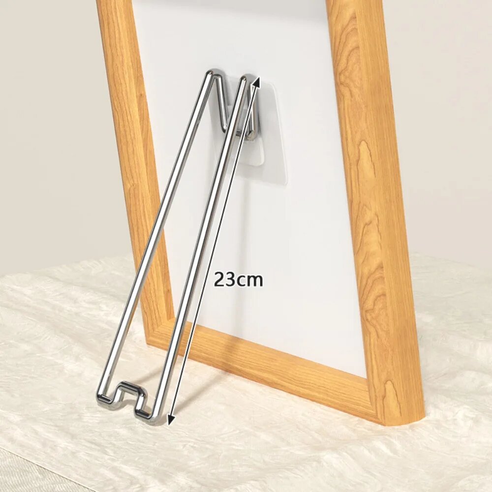 2 шт, аксессуар для рамки, металлическая подставка для фоторамки, самоклеящаяся задняя опора, задний кронштейн для фоторамки, держатель для стойки для фотодисплея