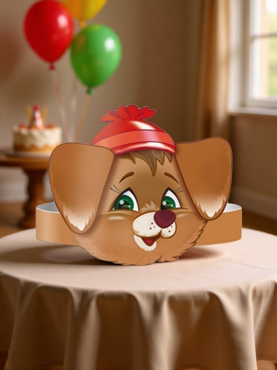 Маска-ободок новогодняя Собачка