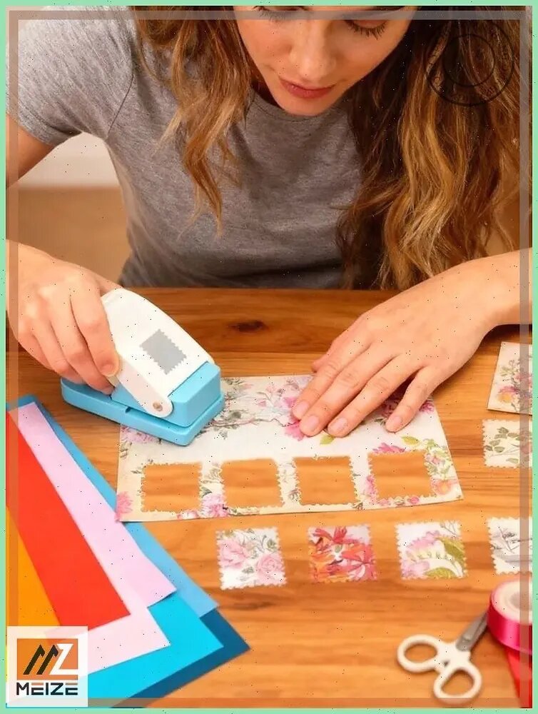 Дырокол для рукоделия, 1 шт. Красный пластиковый дырокол для почтовых марок