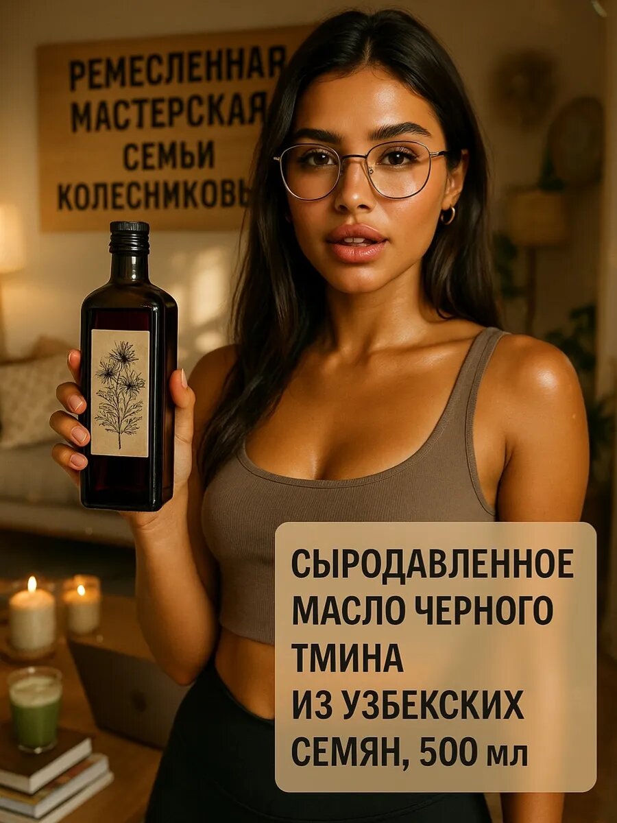 Сыродавленное масло черного тмина(Узбекские семена) 500 мл