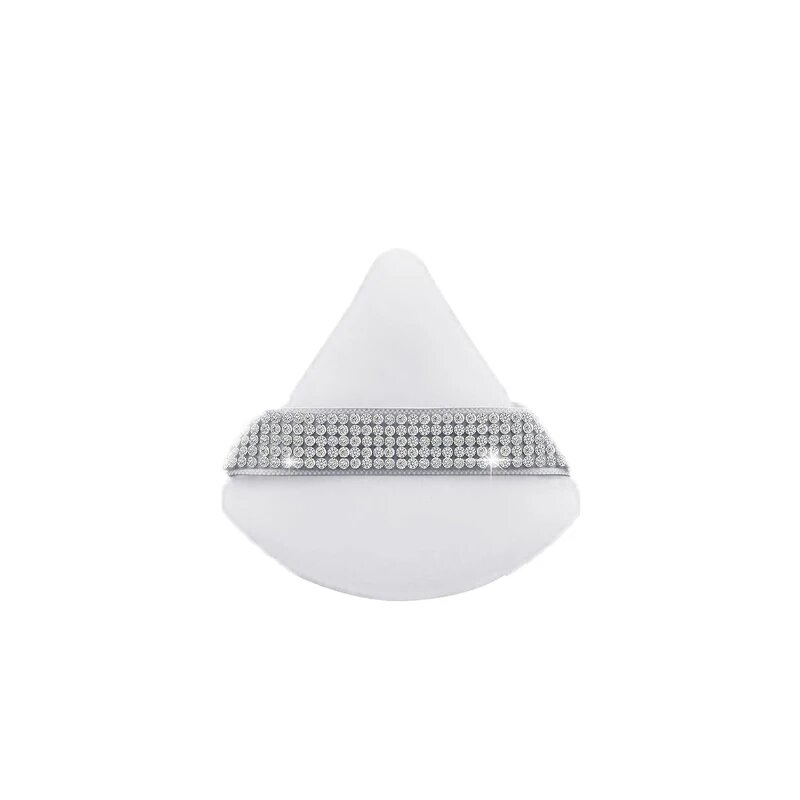 Треугольная пуховка для пудры, White 1pcs