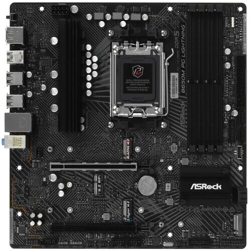 B650M PG LIGHTNING / ASRock B650M PG LIGHTNING, Socket AM5, AMD B650, mATX, Ret