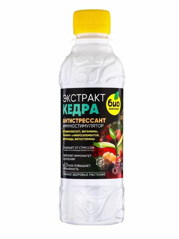 Удобрение Антистрессант Экстракт Кедра , 250 мл
