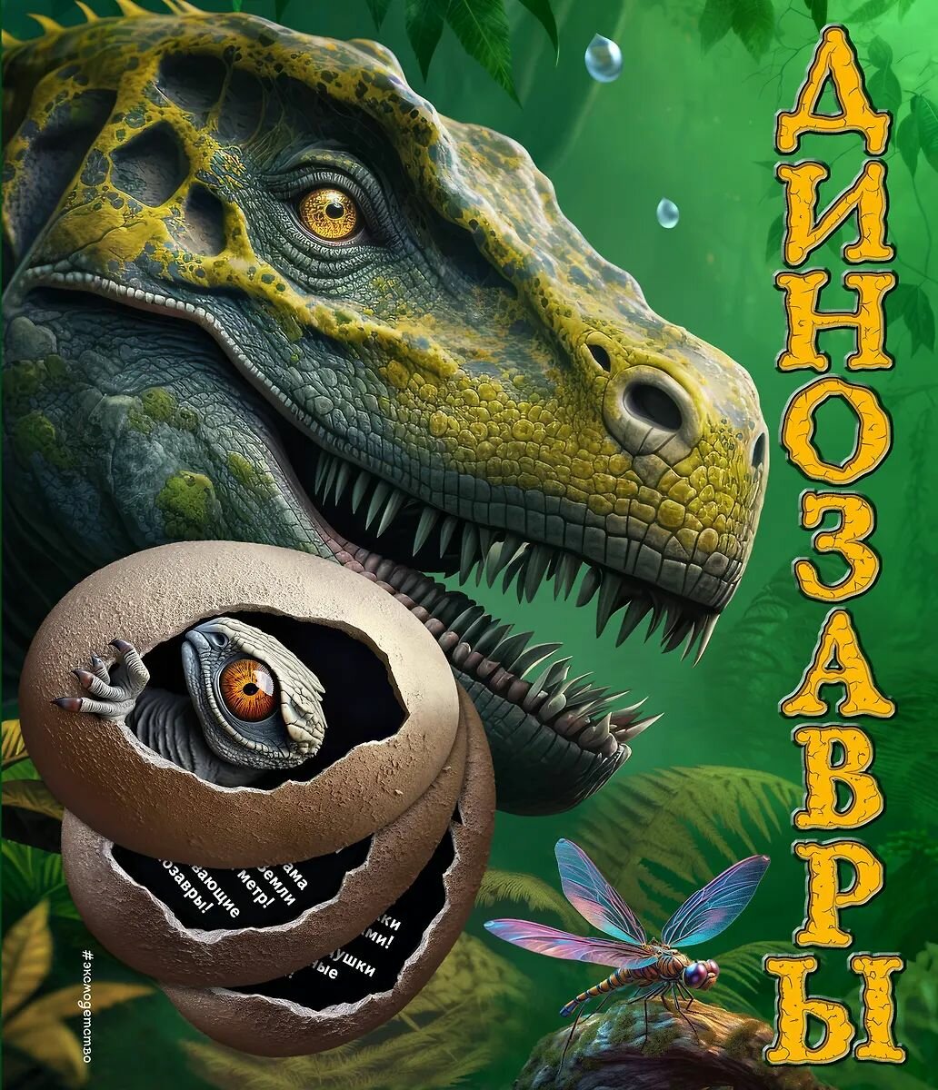 Сборник сведений Эксмодетство "Динозавры. Подарочная интерактивная энциклопедия с окошками, 3D-элементами и pop-up фигурами", Школьник Ю. К, 2025 г.