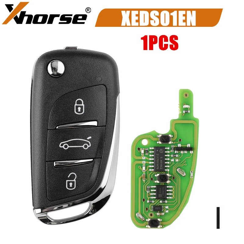 1 шт. Xhorse XEDS01EN DS Style Super Remote 3 кнопки со встроенным суперчипом английская версия