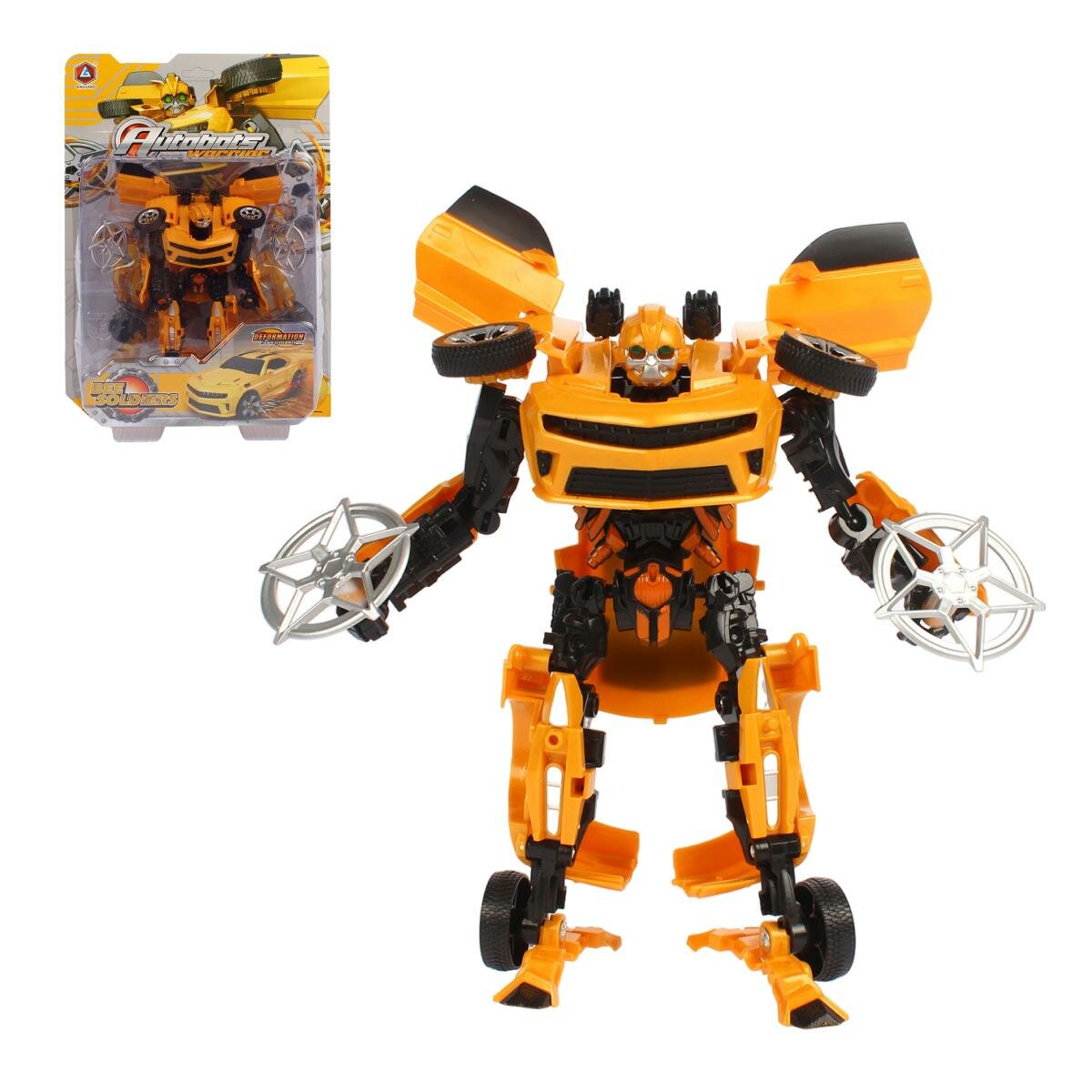 Робот-трансформер 'Autobots Warriors', оранжевый/черный, пластик, размер 26.5х38х5см