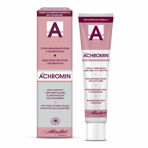 Крем отбеливающий классический с UV фильтрами Ахромин 45мл