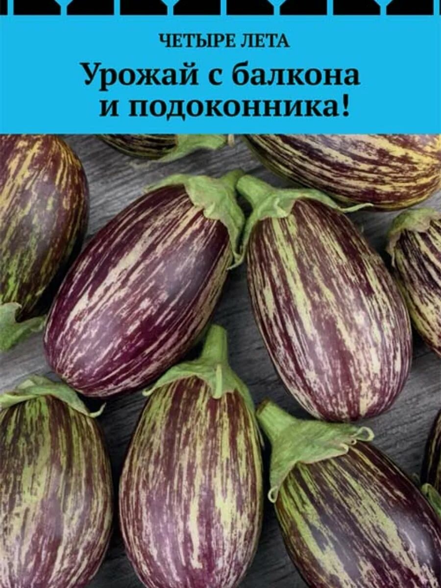 Баклажан Полосатик 5 шт, Семена Поиск