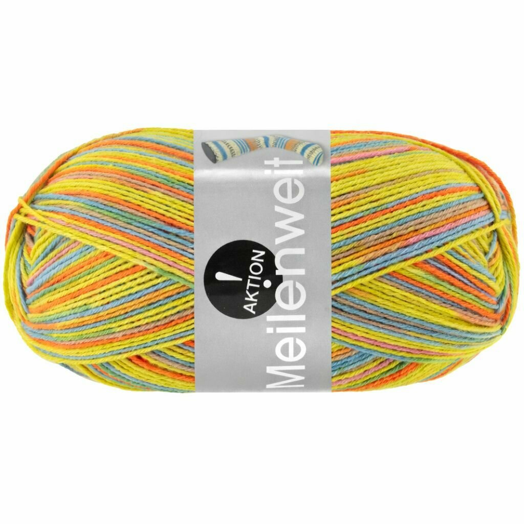 Носочная пряжа Lana Grossa Aktion 6-ply Meilenweit 150 (6006)