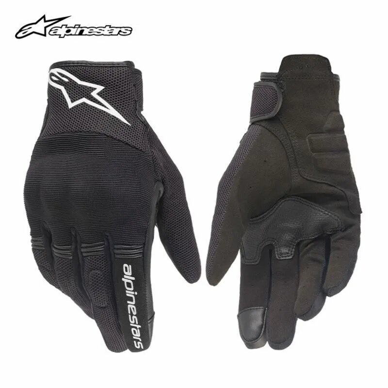 Мотоперчатки Alpinestars SP-8 V3 черные размер M для езды на мотоцикле с защитой, сенсорные