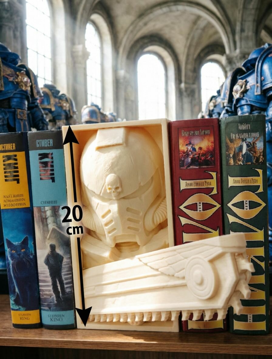 Миниатюра для книжной полки "Ультрамарин Warhammer 40k" Румбокс, Букнук, warhammer, 40k, миниатюра