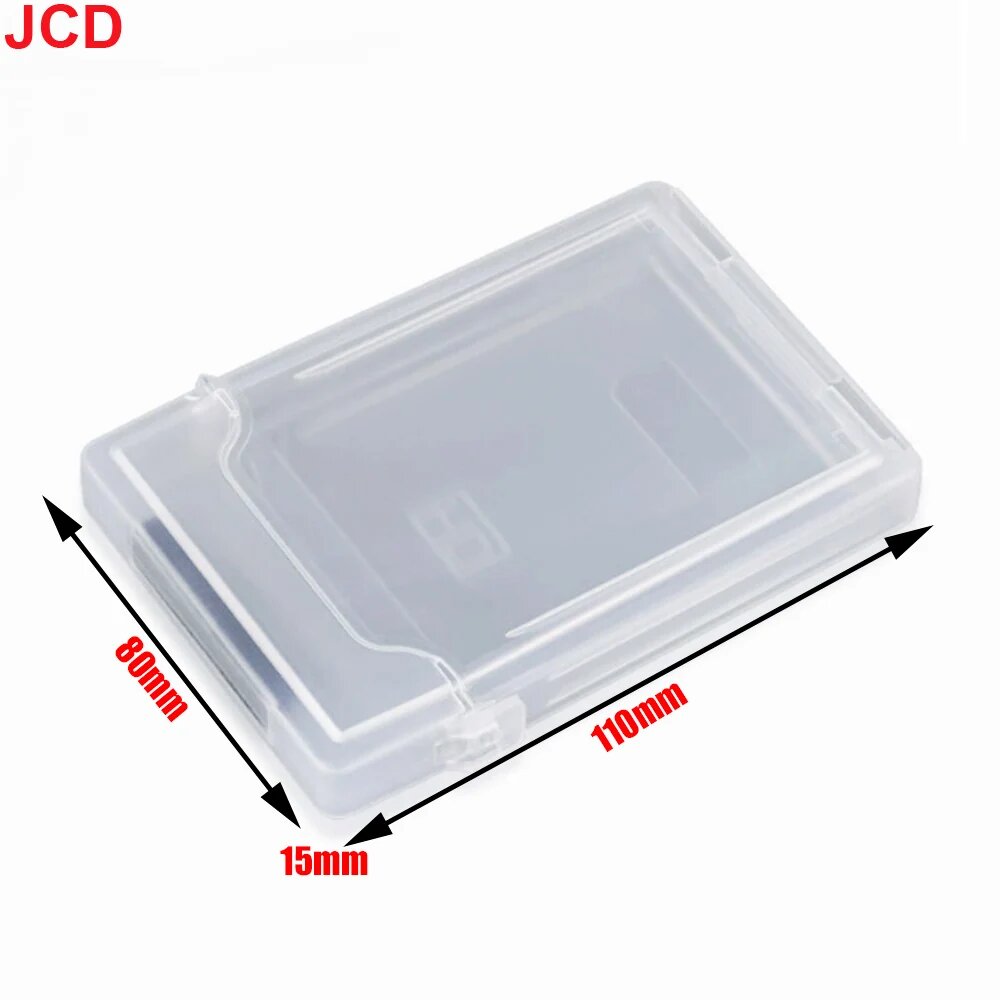 Защитный чехол JCD для HDD и SSD 3.5" и 2.5" 2.5 inch Clear