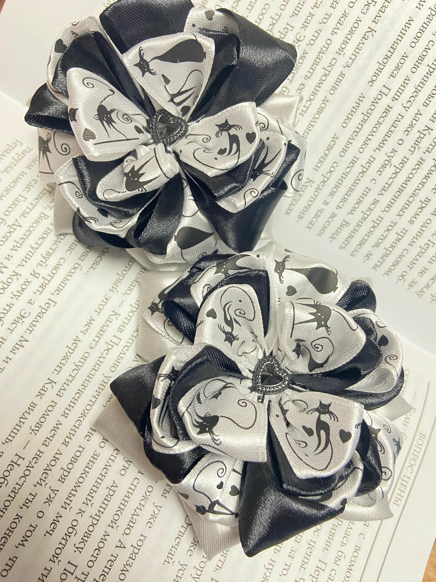 Бантики ручной работы для девочек, 2 шт, парные