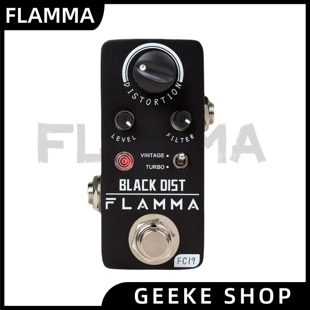 FLAMMA FC19 Black Dist Педаль эффектов дисторшн для электрогитары, металл