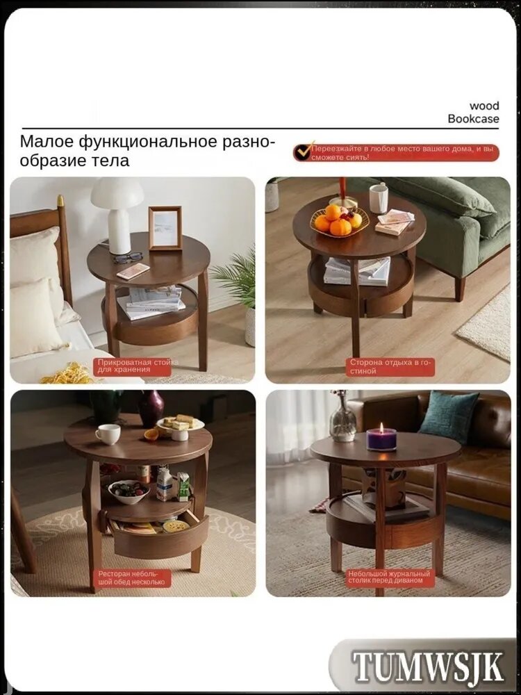 Прикроватный комод китайский стиль из массива дерева 58х60x61 см для гостиной — фото 1
