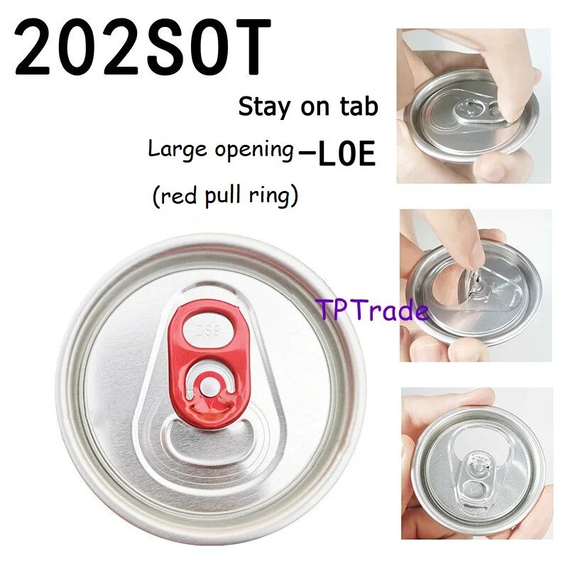 Алюминиевые крышки ETRSUNTECH 202# 52 мм 100pcs, F