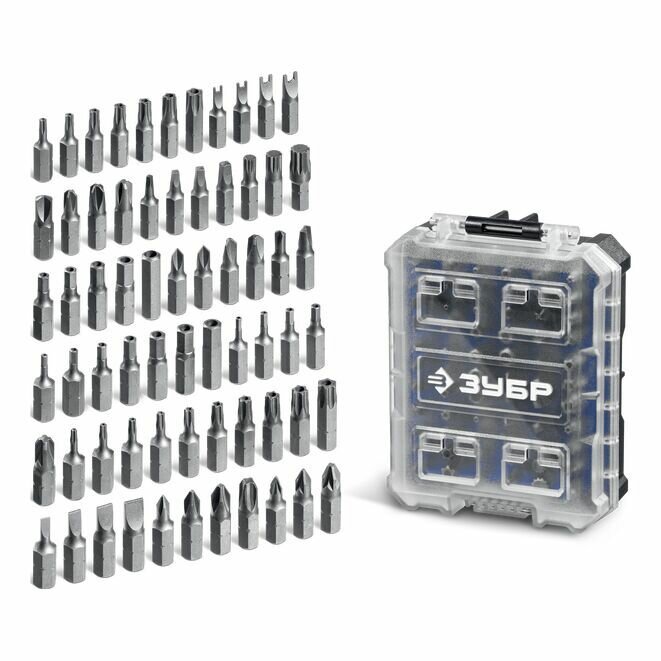 ЗУБР Спец 66 предм, система стыковки z-бокс, набор специальных бит, Профессионал (26394-H66)