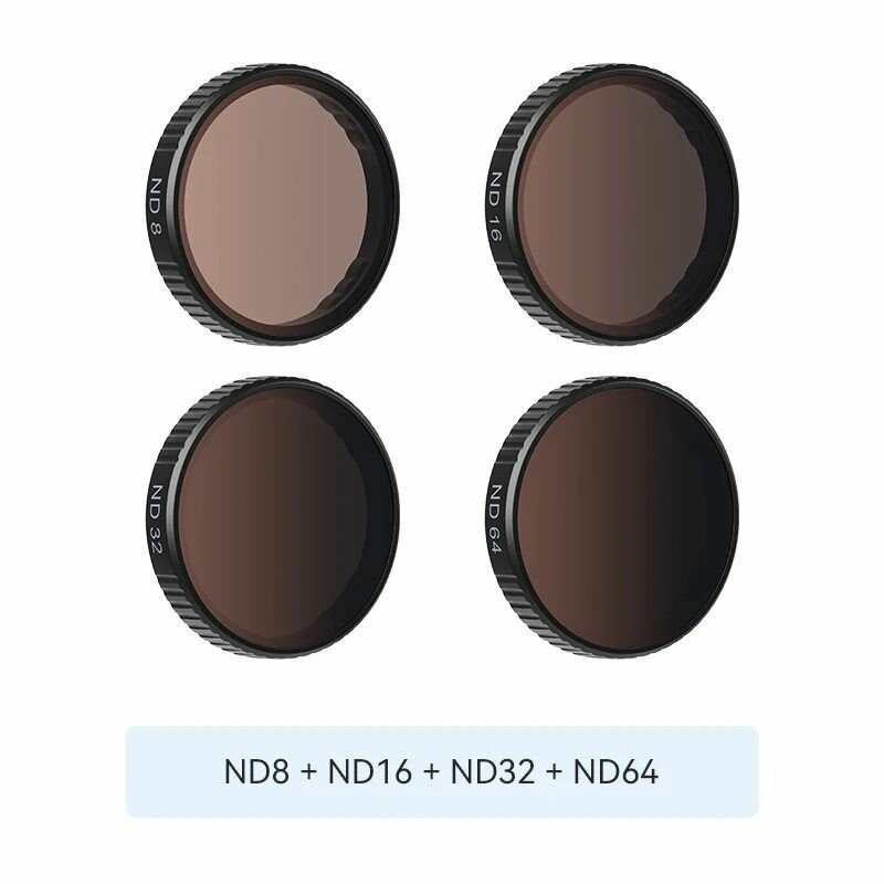 AMagisn Фильтр камеры Для Osmo Action5Pro/4/3 ND8+ND16+ND32+ND64 фильтры