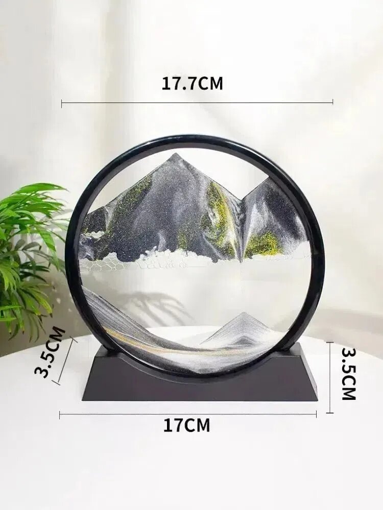 Картина песочная интерьерная 3D антистресс, Креативная статуэтка / Песочные часы антистресс / подарк