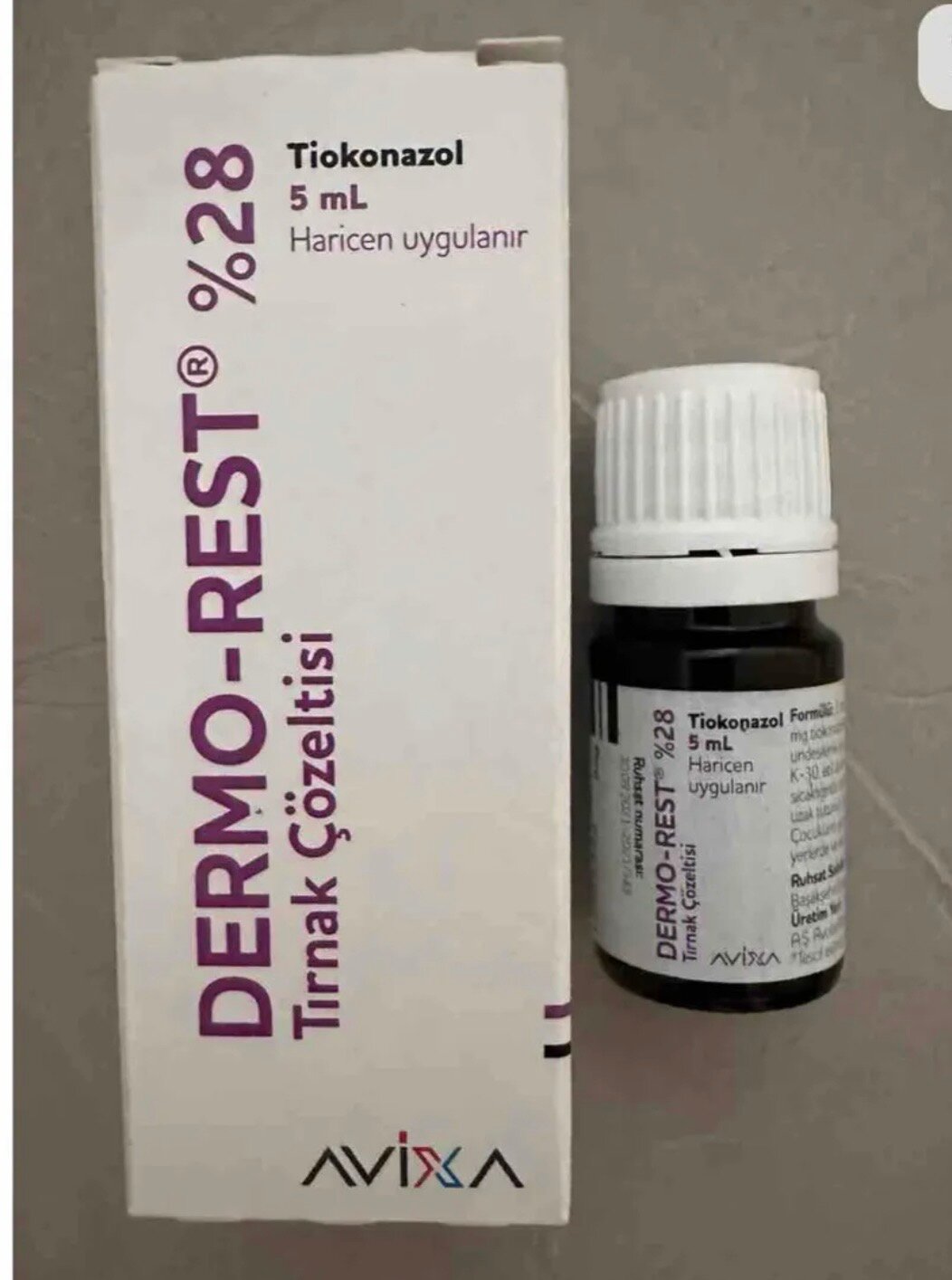 Лак от грибка ногтей Dermo-rest 28% Турция