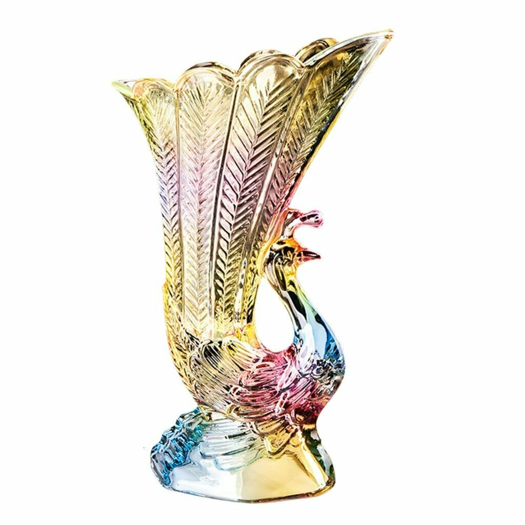 Хрустальные вазы ручной работы, семь цветов