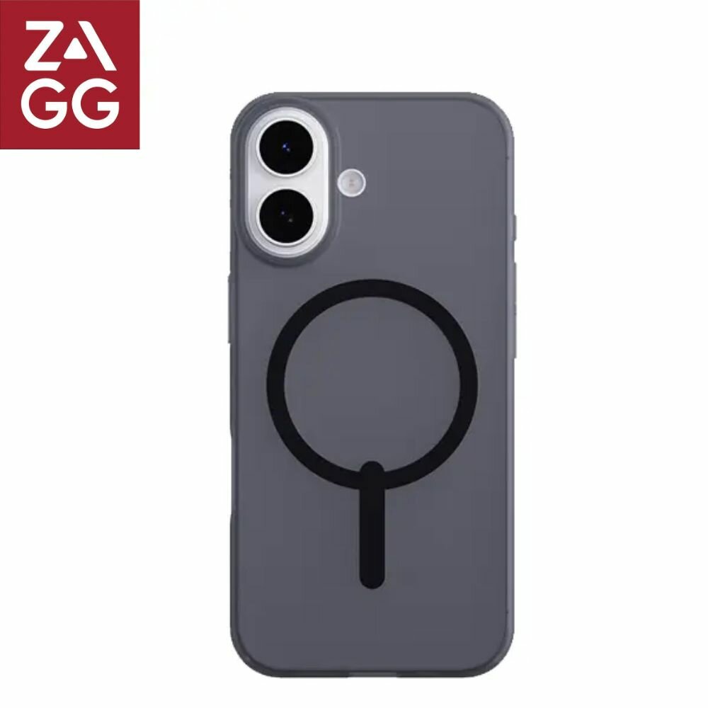 Чехол для iPhone 17 6.3" ZAGG Hampton Snap Lite Foggy Black, 702319491