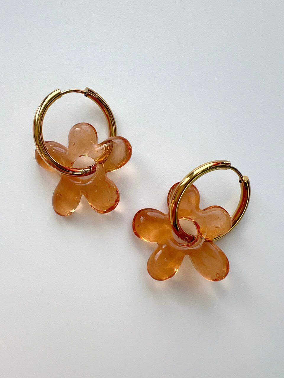 Серьги конго, стекло