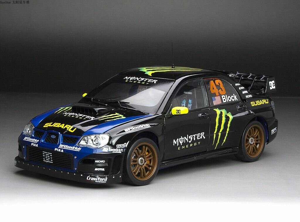Модель автомобиля SunStar Alloy Die-Cast 1/18 масштаба Subaru Impreza WRC 06 - Кен Блок