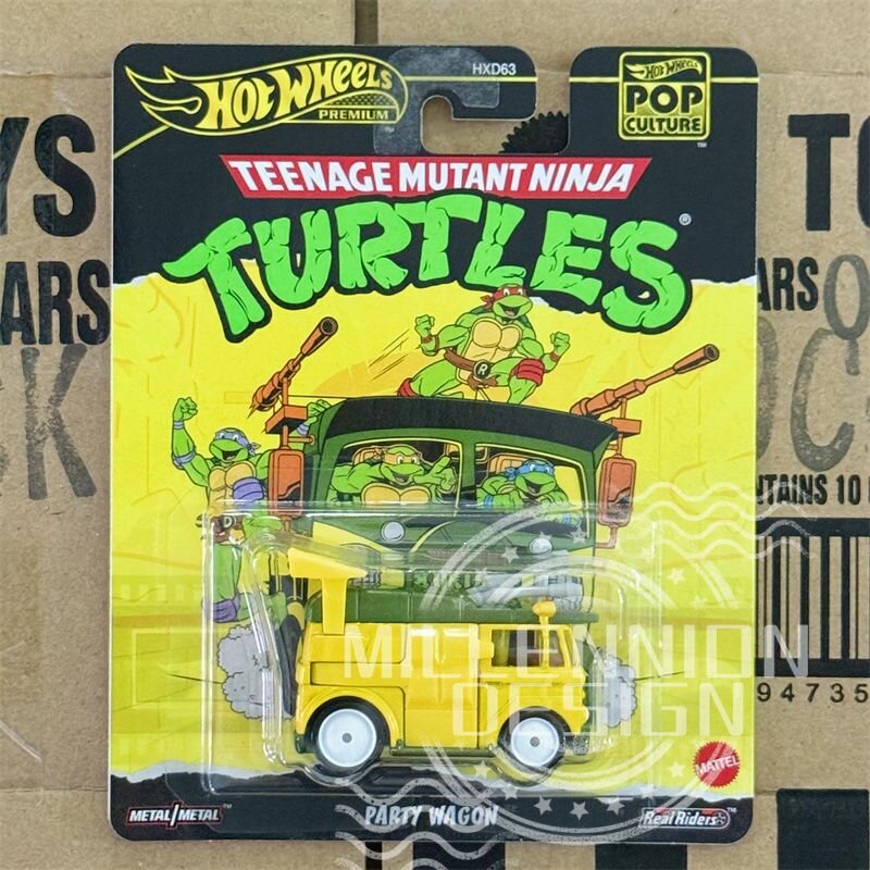 HOT WHEELS Модель Автомобиля 1:64 Сплав Коллекционная Киносерия(Черепашки-ниндзя)