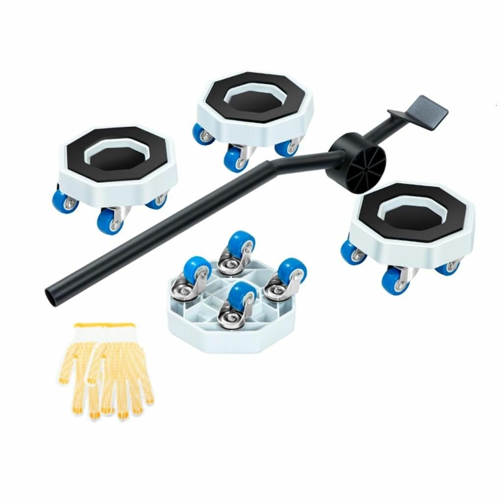 Роликовые полозья для перемещения мебели, - Набор 4