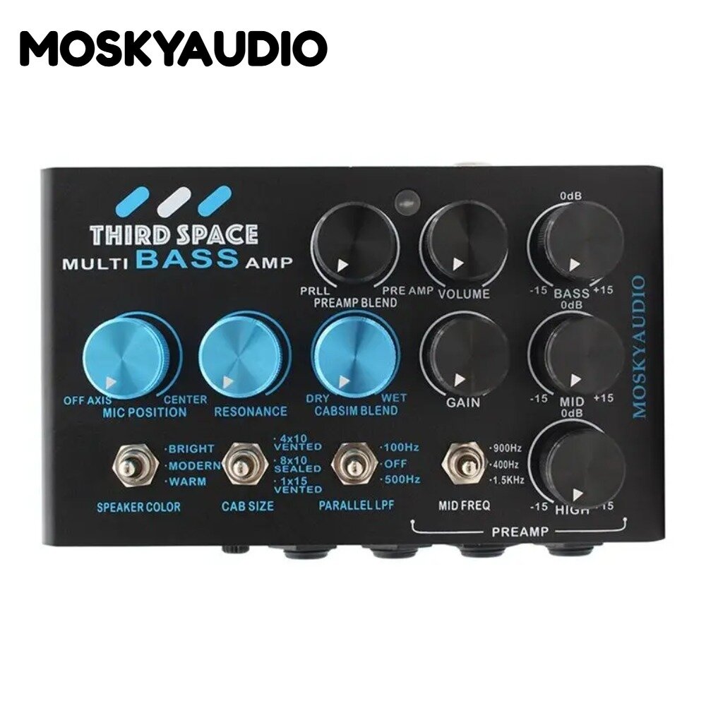MOSKY THIRD SPACE: Мультиэффект-Педаль Для Бас-Гитары С Симуляцией Усилителя И Кабинета, Компактный Процессор