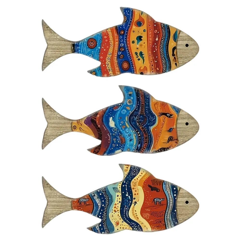 Декор в виде деревянной рыбы на стену Украсьте интерьер