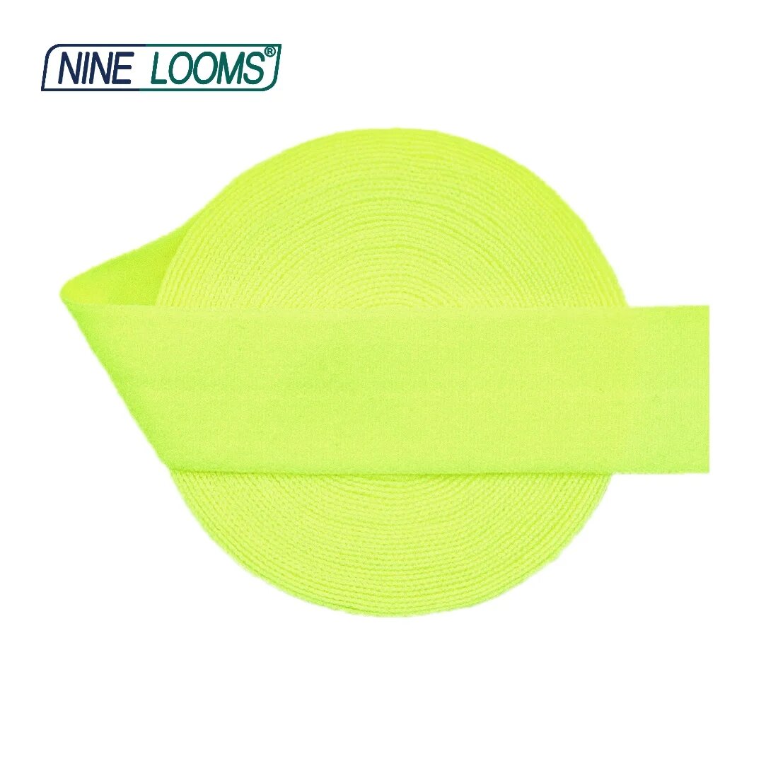 Резинка NINE LOOMS Neon Lemon, 100 ярдов, 20 мм