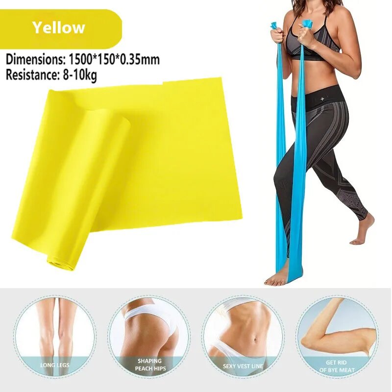 Эспандеры ZHOUCHEN для фитнеса, 3 шт. Желтый, Yellow