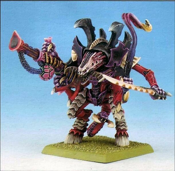 Hive Tyrant. Old Sculpt. Второе издание. С подставкой. Warhammer 40.000